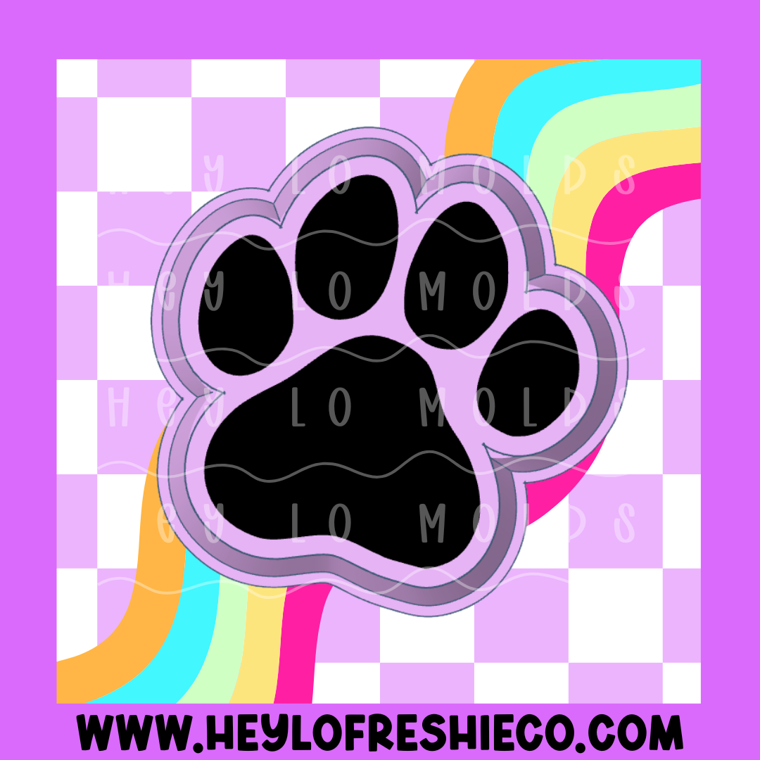 Paw Print Silicone Mold – Hey Lo Freshie Co