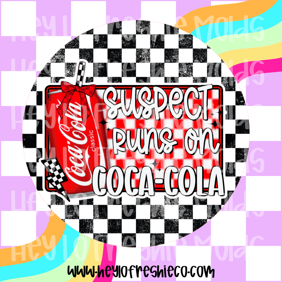 Round Cardstock | Suspect Runs On Coca Cola – Hey Lo Freshie Co