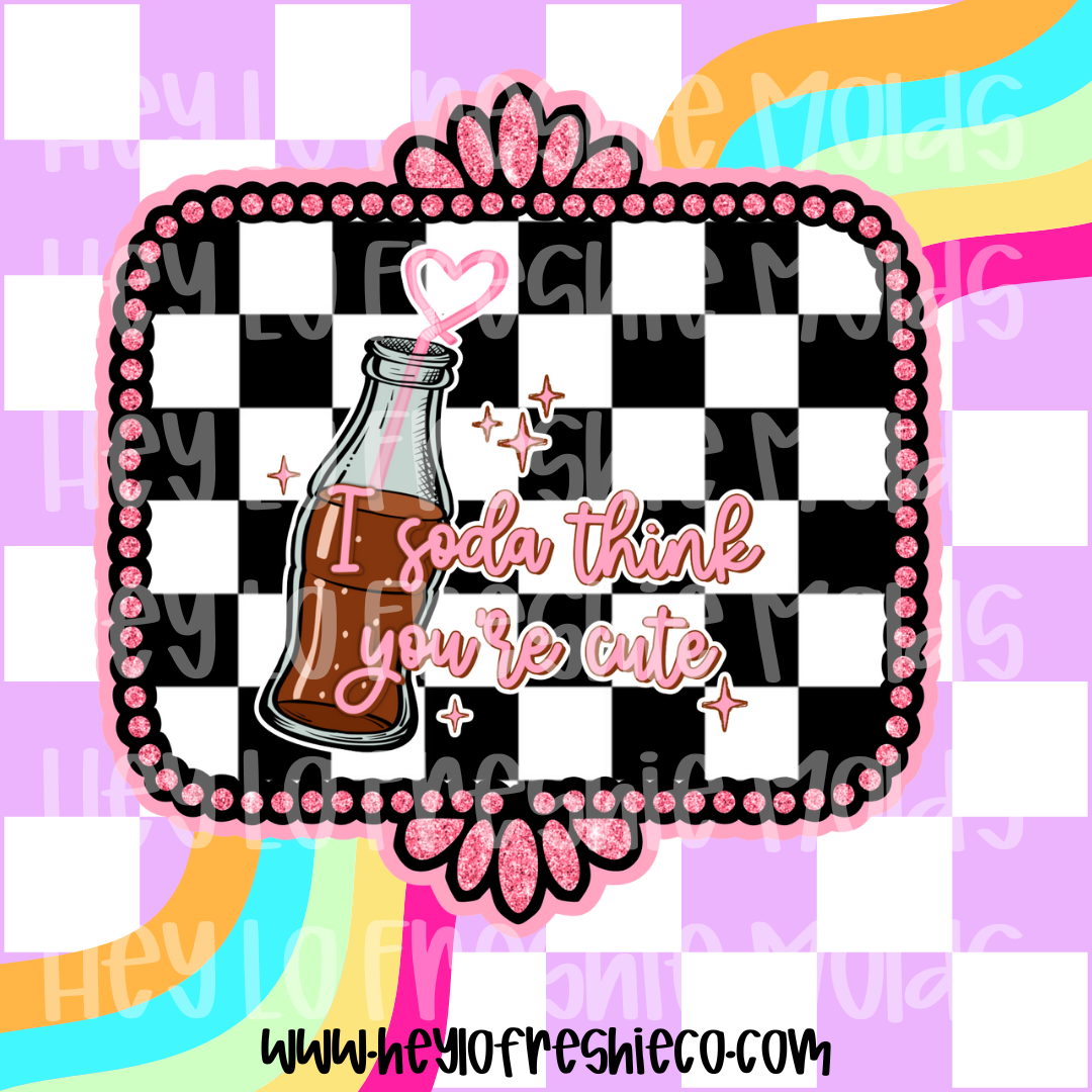 FULL Western Rectangle Frame Cardstock | I Soda Think You're Cute – Hey ...